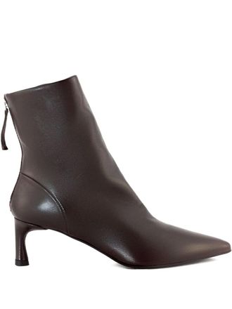 Halmanera bottines en cuir Gil 50 mm - Marron