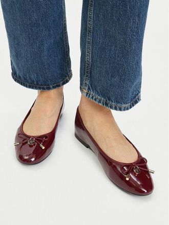 Tommy Hilfiger Ballerinas Th Charm Patent Ballerina FW0FW09481 Dunkelrot