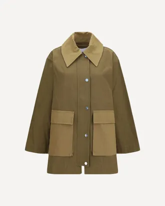 Ganni Oversized cotton Jacket Female XXS-XS