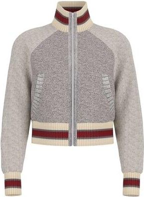 Guess Veste col montant en coton et laine m&eacute;lang&eacute;s