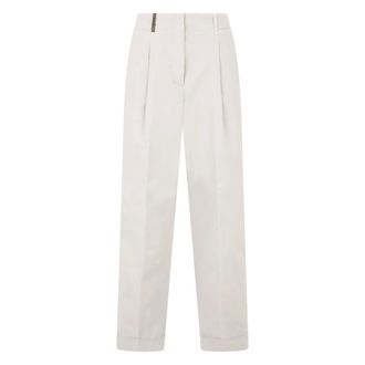 PESERICO Damen, Hosen, Wei&szlig;, LGr&ouml;&szlig;e