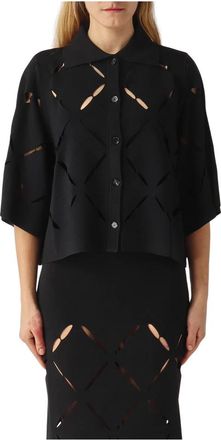 Liviana Conti Femme, Blouses et Chemises, Noir, Taille: 38 FR Cardigan