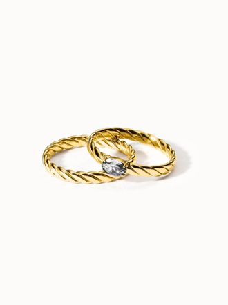 Purelei Volcano Ring Set Wei&szlig;