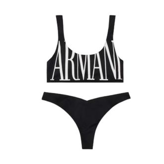 Emporio Armani Bikini Set - - Swimwear - Damen - Schwarzk - L