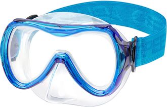 Aqua Speed Alize FS Taucherbrille für Kinder | Tauchmaske | Einzellinse + Mikrofasertuch, Farbe: Blau