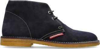 Dsquared2 Homme, Chaussures, Bleu, Taille: 42 EU Bottines Chelsea en daim