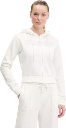 Guess Damen, Sweatshirts & Hoodies, Wei&szlig;, MGr&ouml;&szlig;e