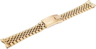 Generic 20 mm massiver Edelstahl f&uuml;r X Datejust Uhrenarmband, Herren-Armband, Faltschlie&szlig;e, Logo auf