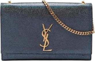 Saint Laurent Pre-owned Cuir sacs-ports-paule - Femme - Pre-owned - Bleu - Taille: ONE Size