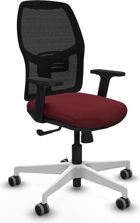 Piqueras y Crespo Alfera H&ouml;henverstellbarer Stuhl mit 2D-Armlehnen, h&ouml;henverstellbare Lendenwirbelst&uuml;tze, ausgestattet mit 4 Positionen und Schneideschaum, mit Rollen v