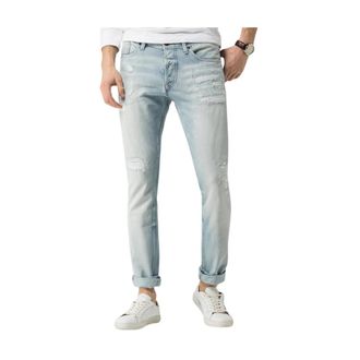Tommy Hilfiger Slim-fit Jeans mit Flaggen-Detail - - Jeans - Herren - Blau - W36