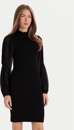 French Connection Strickkleid 71ZBU Schwarz Slim Fit