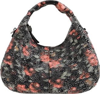 Ganni Mini Hobo Bag mit Perlenblume - - Bags - Damen - Mehrfarbig - ONE SIZE