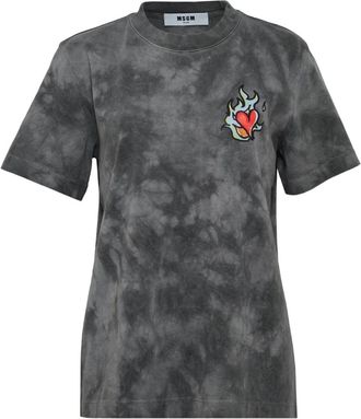 Msgm t-shirt Love à manches courtes - Gris