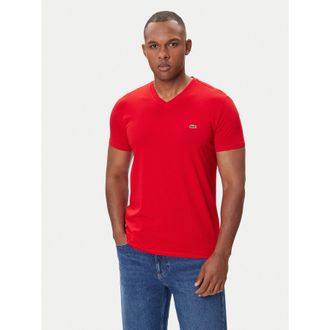Lacoste T-Shirt TH6710 Rot Regular Fit