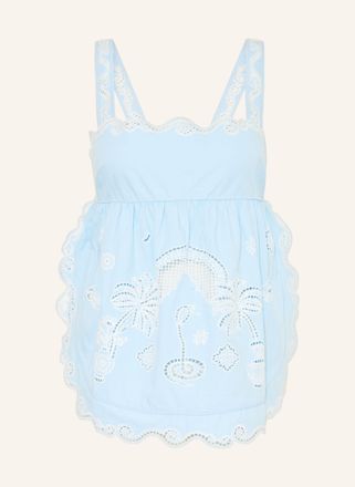 Alemais Al&eacute;mais Top Maizy Mit Lochspitze blau