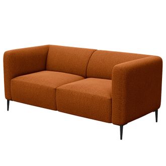 Studio Copenhagen home24 2,5-Sitzer Sofa Orange/Rostrot Webstoff Saia 175 x 74 x 88cm Modern