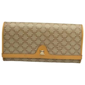 Celine Portefeuille Vintage Pre-owned - Femme - Pre-owned - Beige - Taille: ONE Size