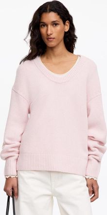 Arket Lockerer Wollpullover -Rosa