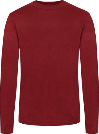 Tom Rusborg Weicher Rundhalspullover aus Merinowolle und Kaschmiranteil in