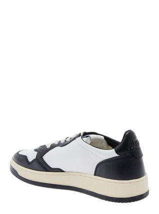 Autry Mens Sneakers Medalist Low-Top Black Leather Cow Trainers