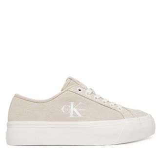 Calvin Klein Sneakers Calvin Klein Vulc Flatf Laceup Suede HW0HW03088 Beige