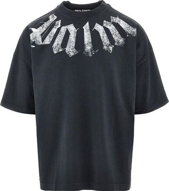 Palm Angels Neck logo Loose Fit T-shirt Man XL