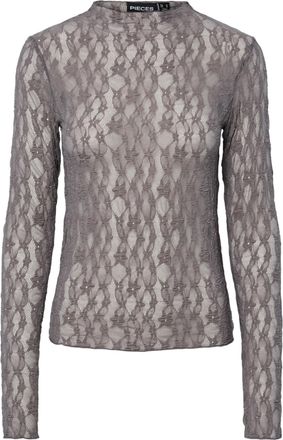 Pieces Pcjunilla Ls Lace Top WVN