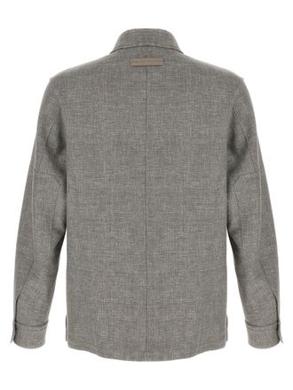 Ermenegildo Zegna Mens Beige Linen Blouse