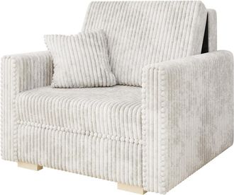 Mirjan24 Sofa Viva Piano I mit Schlaffunktion, Schlafsofa, einsitzer Polstersofa mit Bettkasten, L:103 x B:98 x H:85 cm, Bettsofa inkl. Kissen, Wohnlandschaft 