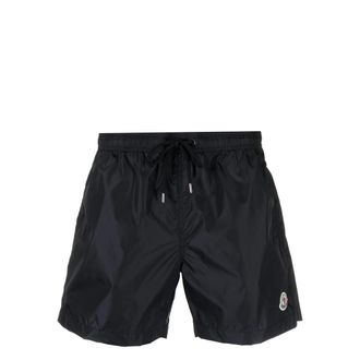 Moncler Logo Patch Swimming Shorts