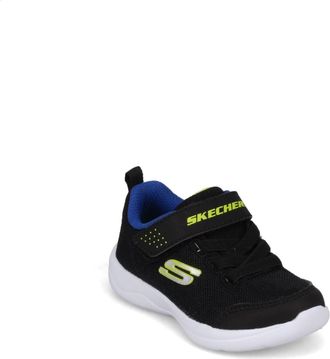 Skechers Jungen Skech-stepz 2.0 Mini Wanderer Sneaker, Black Textile Synthetic Blue Lime Trim, 24 EU Kleinkind