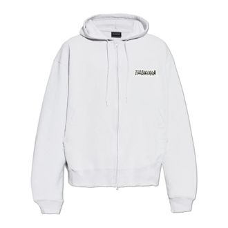 Balenciaga Over Zip-Up Hoodie - - Sweatshirts & Hoodies - Herren - Grau - XS