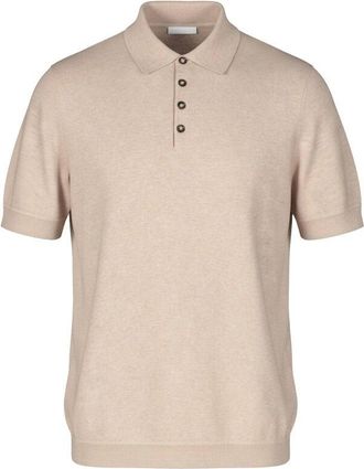 Allude Herren Strickpolo aus Seidenmix