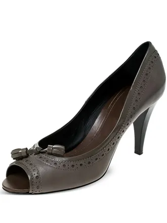 Tod's escarpins à glands 90 mm pre-owned - Gris