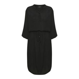 Soaked In Luxury Schwarzes Kleid mit 3/4 &Auml;rmeln - - Dresses - Damen - Schwarzk - S