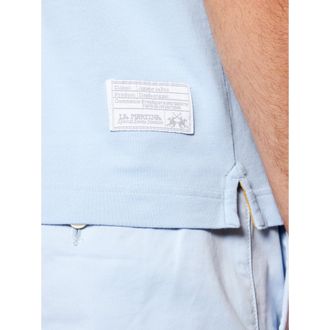 La Martina La Martina Poloshirt CCMP01 PK001 Himmelblau Regular Fit