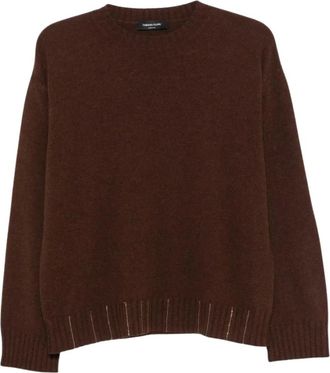 Fabiana Filippi Femme, Pulls, Brun, Taille: 38 FR Mad216F028 Pull