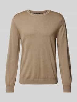 Olymp Level 5 Slim Fit Strickpullover aus Schurwolle Modell MERINO