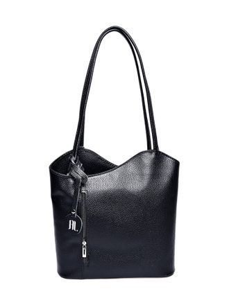 Anna Luchini Schwarz Rindsledertasche