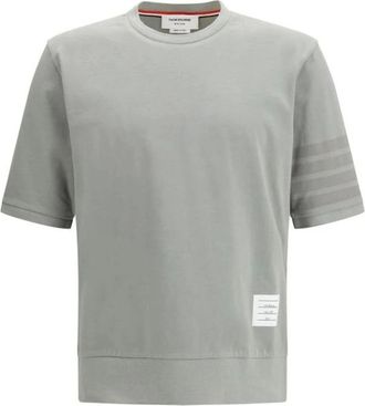 Thom Browne Homme, Tops, Gris, Taille: L Cotton Sportswear Sweat &agrave; capuche