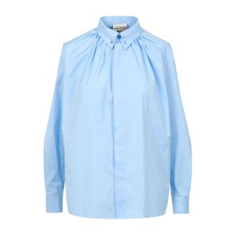Semicouture Oversize Baumwoll-Popeline-Hemd - - Blouses & Shirts - Damen - Blau - M