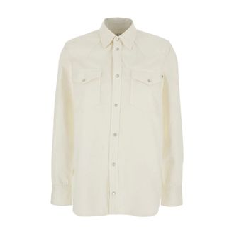 AG - Adriano Goldschmied Femme, Blouses et Chemises, Blanc, Taille: 38 FR Nioki Shirt