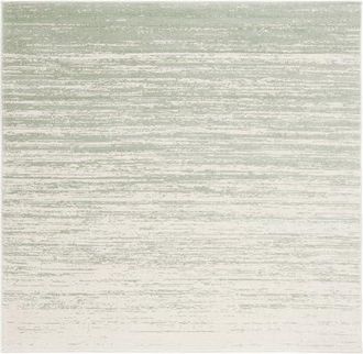 Safavieh Modern Teppich für Wohnzimmer, Esszimmer, Schlafzimmer - Adirondack Collection, Kurzer Flor, Champagner und Sahne, 183 X 183 cm