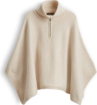 someday Cape Brialo mit Fledermaus&auml;rmeln Oversize Poncho f&uuml;r l&auml;ssige Layerings mit Rei&szlig;verschluss