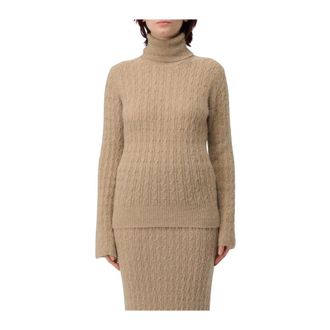 Liu Jo Dolcevita Alpaka-Mischpullover - - Knitwear - Damen - Beige - XS