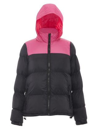 Mymo Wattierte Steppjacke Damen schwarz rosa