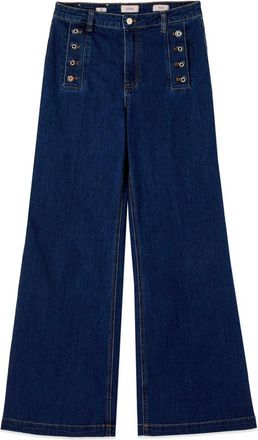 Oltre Femme, Jeans, Bleu, Taille: 38 FR Flare Fit Jeans