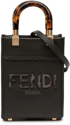 Fendi Hobo Bags - Mini Sunshine Shopper Tote - Gr. unisize - in Schwarz - f&uuml;r Damen