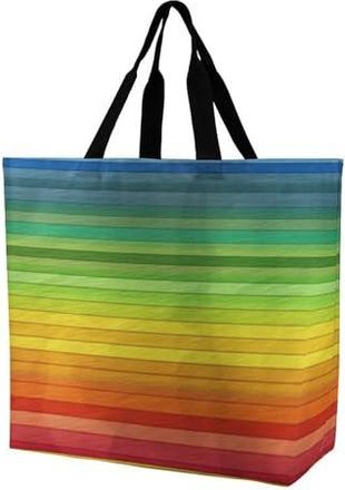 Generic Fond Rainbow Sac &Agrave; Bandouli&egrave;re D&eacute;contract&eacute; Tote Bag R&eacute;utilisable Sac A Main Femme Pour Travail Shopping Universit&eacute;